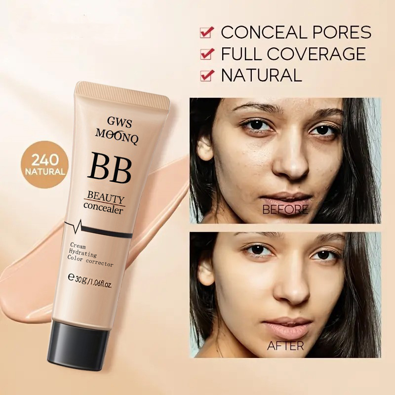 BB Cream, Nude Makeup Waterproof Face Foundation Liquid, Beauty ...