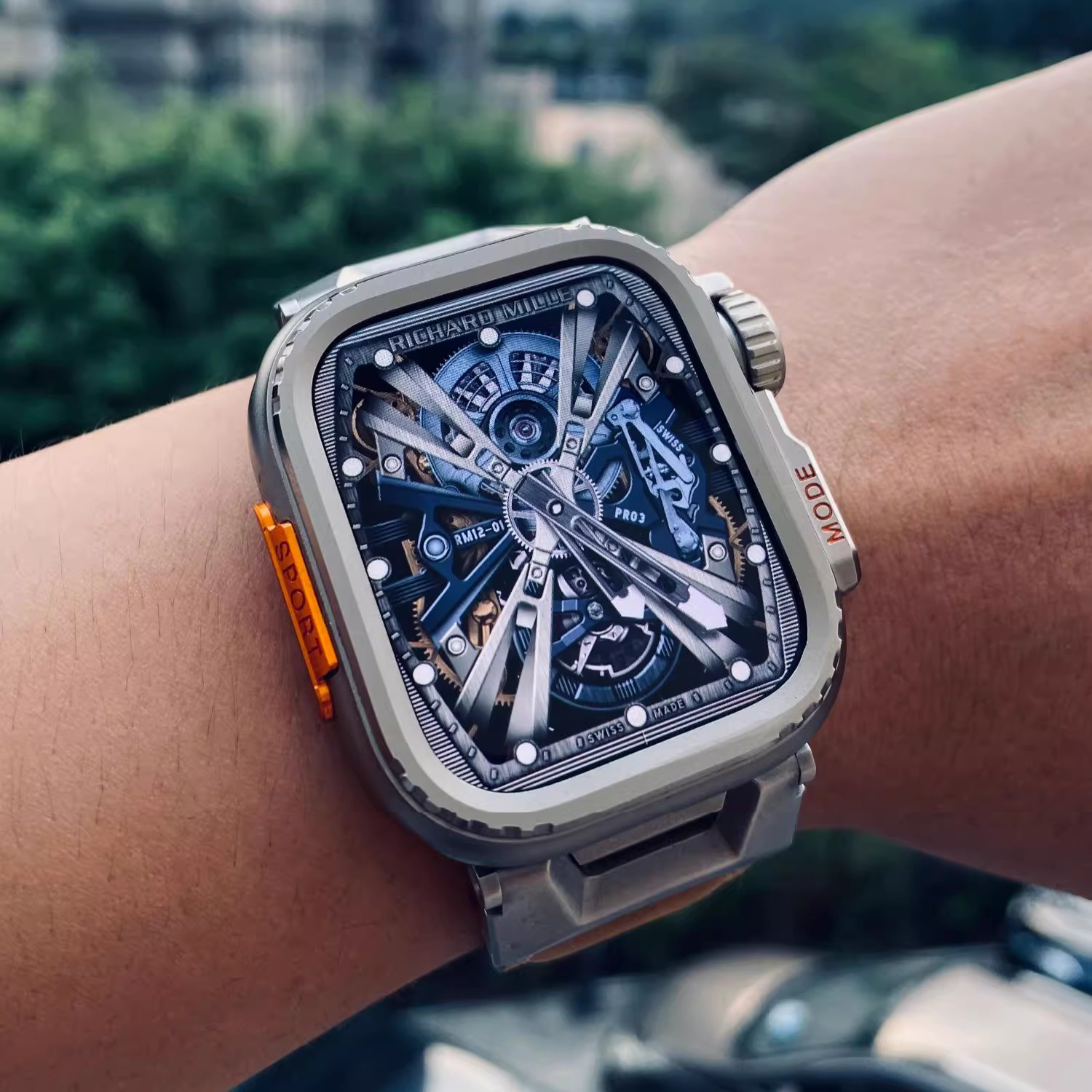 Rugged Metal Modify Ultra Case for iWatch Series 9 45mm 44mm Protector ...