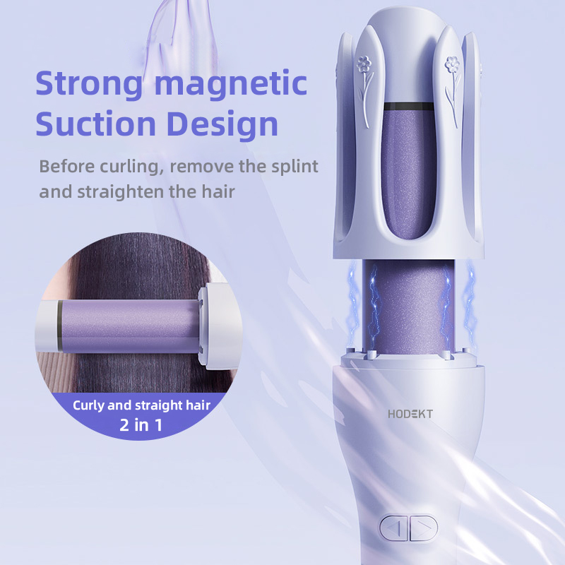 HODEKT 2 In 1 Hair Curler And Straightener Automatic Curler Iron ...