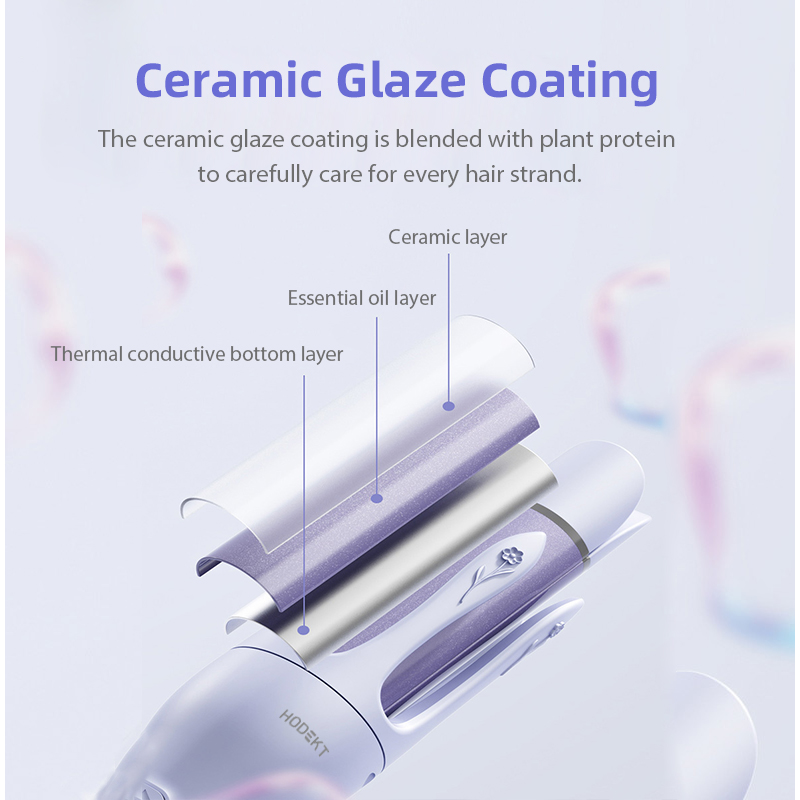 HODEKT 2 In 1 Hair Curler And Straightener Automatic Curler Iron ...