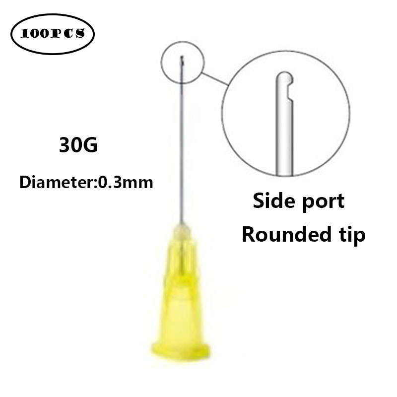100pcs/pack Dental Endo Irrigation Needle Tip Dental Root Canal Lateral ...