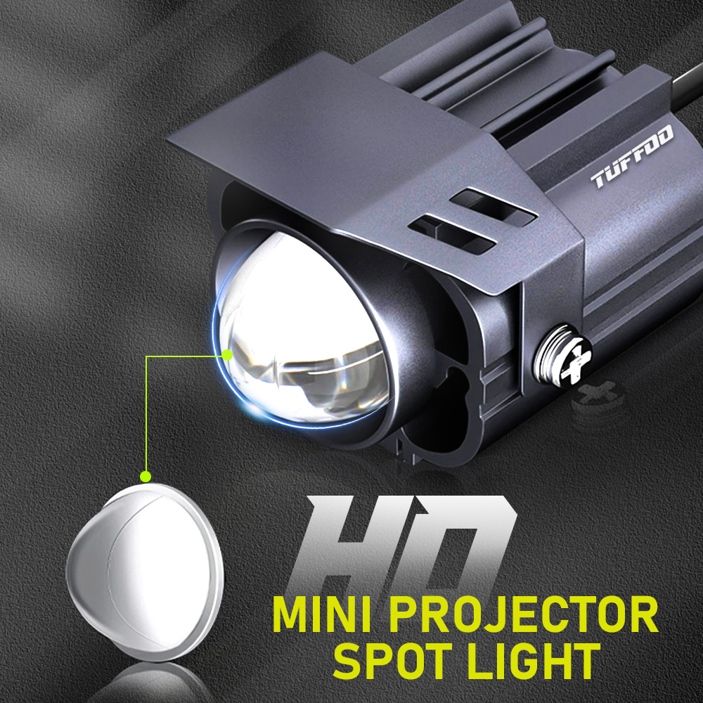 TUFFOO Super Bright Dural Color 4 Mode Motorcycle LED Mini Driving ...