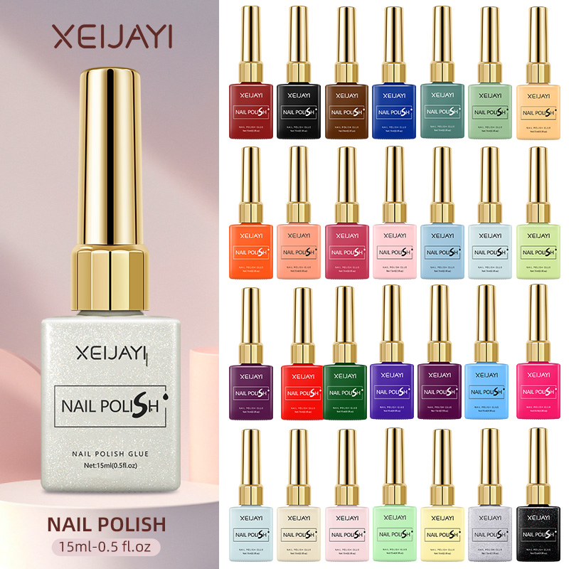 XEIJAYI 15ml Nail Gel Polish Set UV LED Soak Off Colorful Mousse Gel for Home Salon DIY | Shopee ...