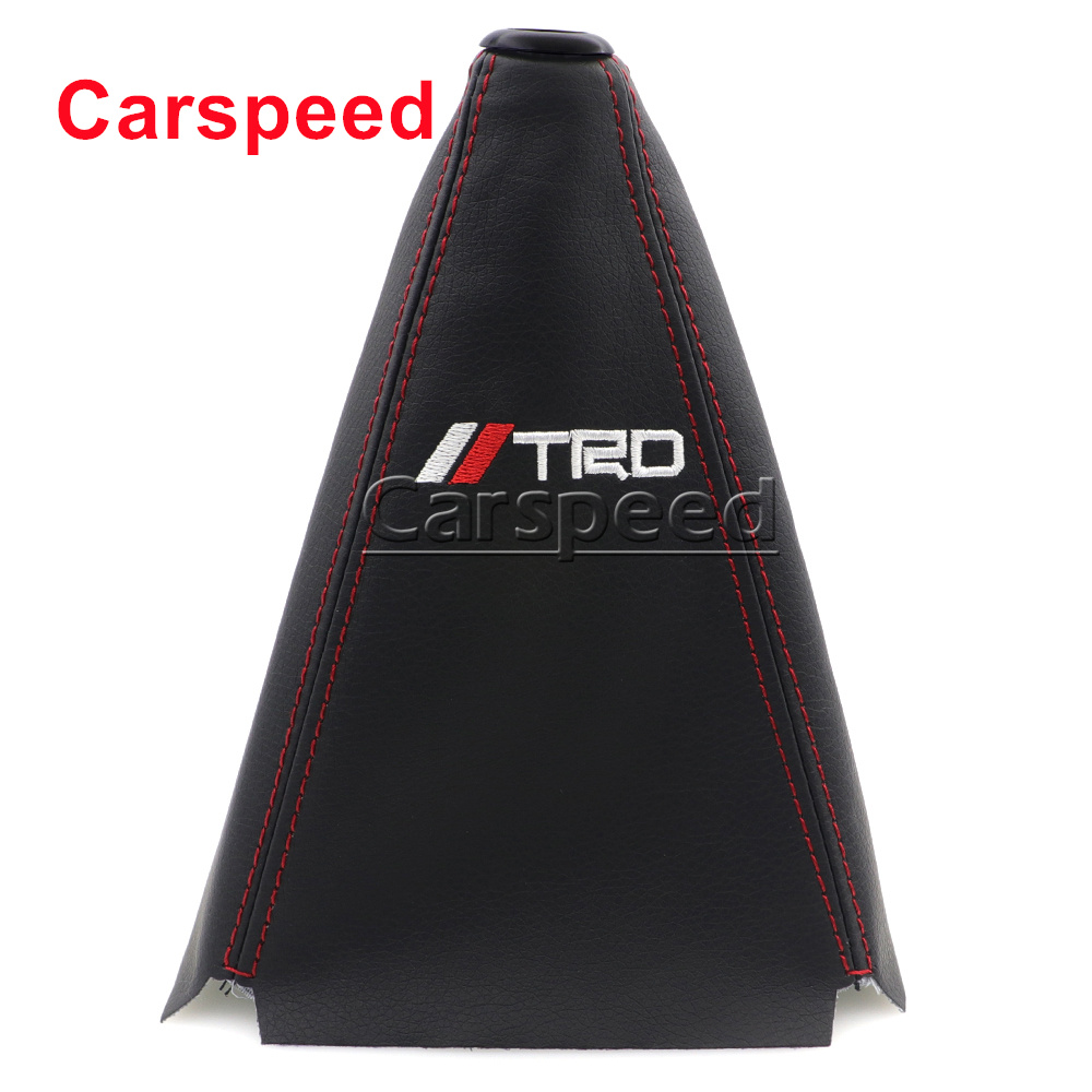 GR Sport TRD Car Gear Shift Knob Boot Cover Collar Universal For Toyota ...