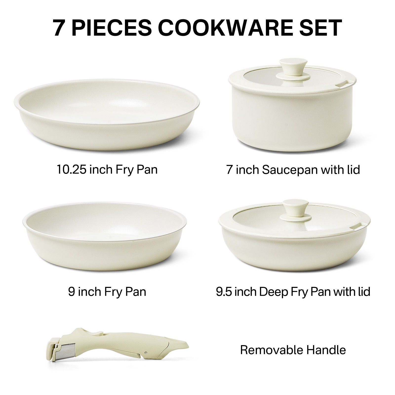 Ceramic Pots and Pans Set Non Stick, Nonstick Kitchen Cookware Sets ...