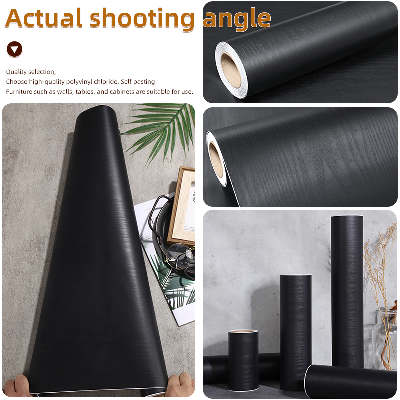 1 Roll 5m, Black Stickers, Refurbished Self-Adhesive Stickers ...