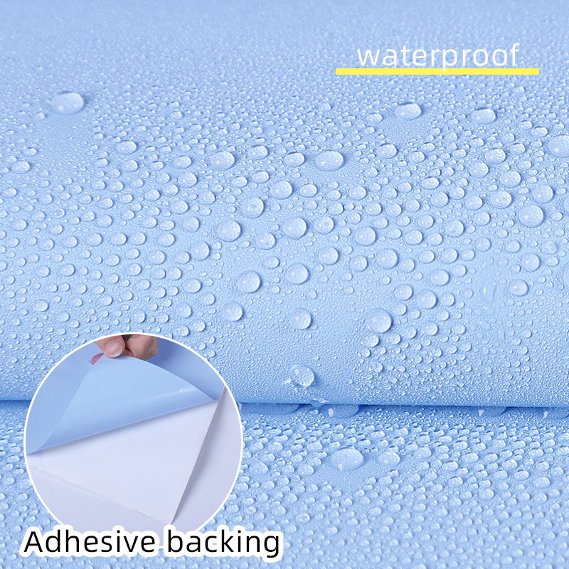 1 Roll 5m, Blue Stickers, Wallpaper Decoration, Bedroom Wallpaper, Wall ...