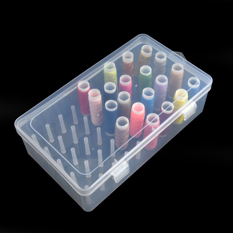 Plastic Thread Box 42-Axis Household Sewing Storage Box Multifunctional ...