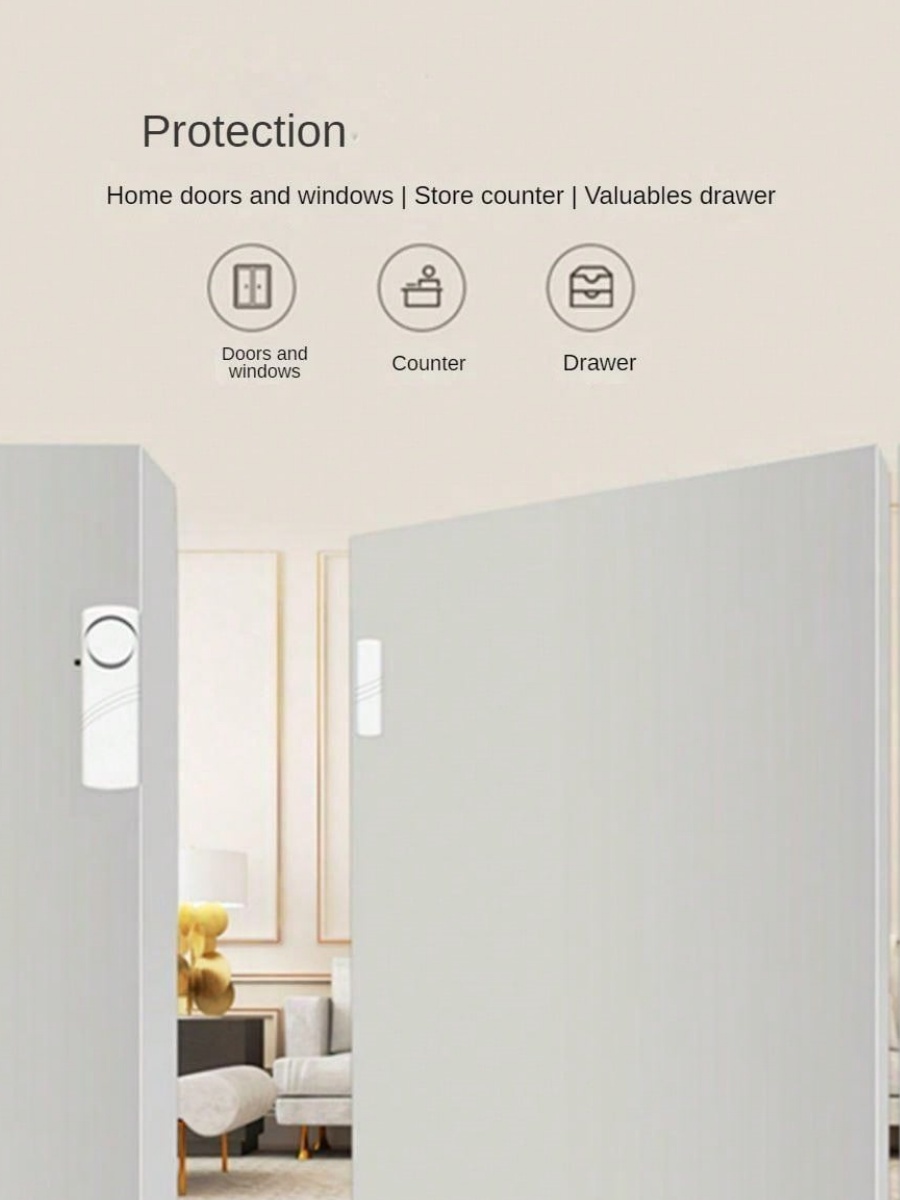 Wireless Door Window Magnetic Sensor Alarm Detectors Home Security ...