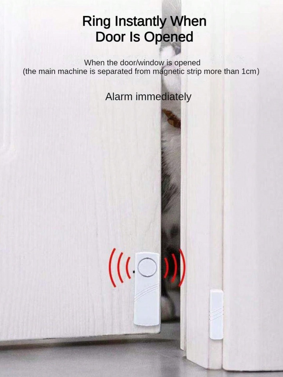 Wireless Door Window Magnetic Sensor Alarm Detectors Home Security ...