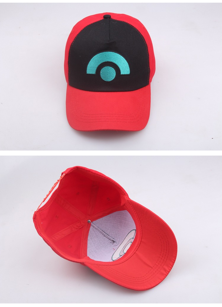 Anime Ash Ketchum Hat Pokemon Ash Ketchum Cosplay Cap Unisex Embroidery ...