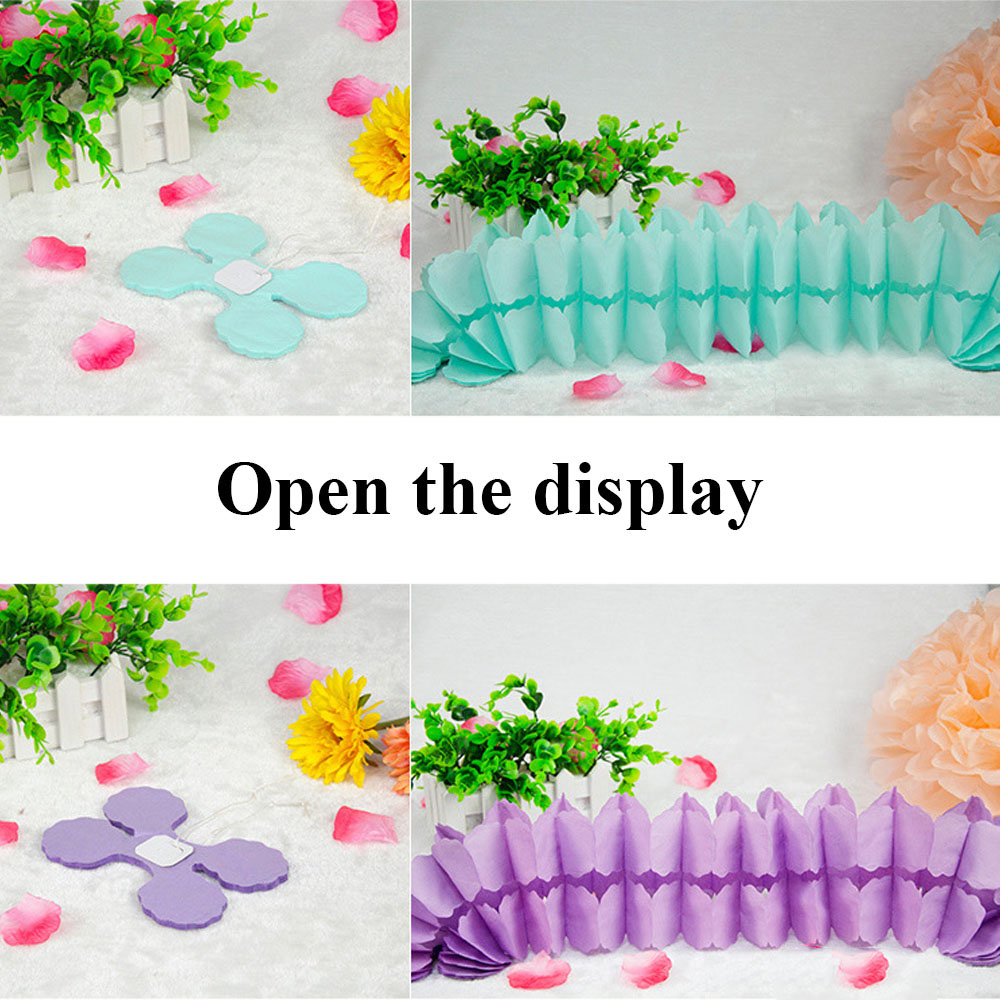 Paper Garland Decoration Four Leaf Clover Paper Banner Tissue Streamer ...
