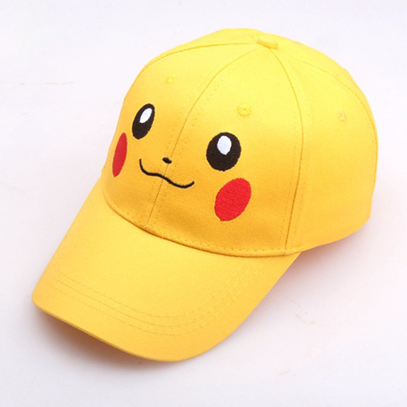 Pokemon Pikachu Baseball Cap Anime Cartoon Figure Cosplay Hat ...