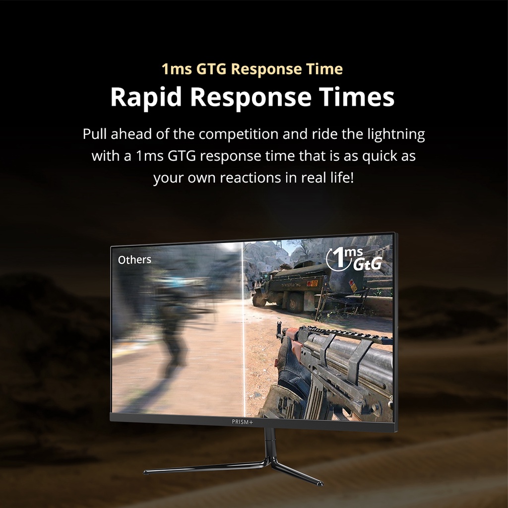 Monitor PC gaming 165hz 24-27 inch 4k Ips Curve/Flat with speaker HDM1 ...