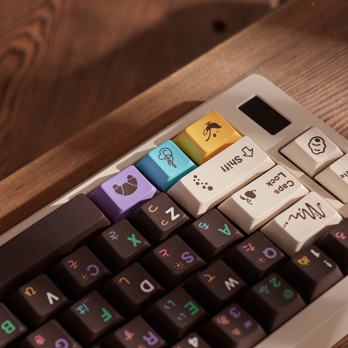 -LW- Afternoon Tea PBT Keycaps CHERRY Profile Mechanical Keyboard ...