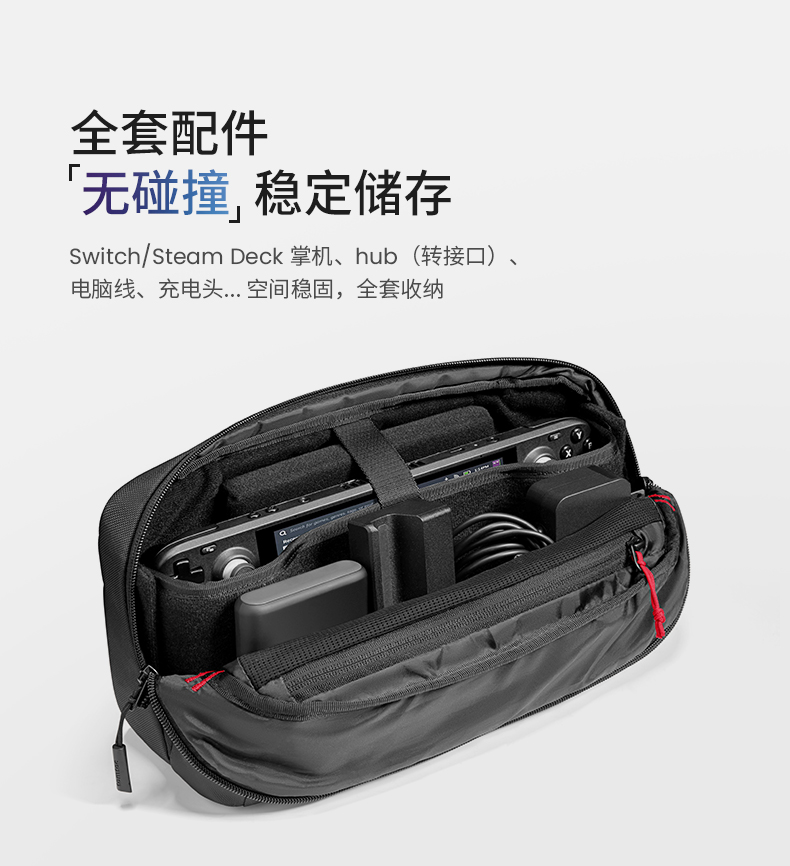 Tomtoc Steam Deck Multifunctional Storage Messenger Bag G47 Suitable ...