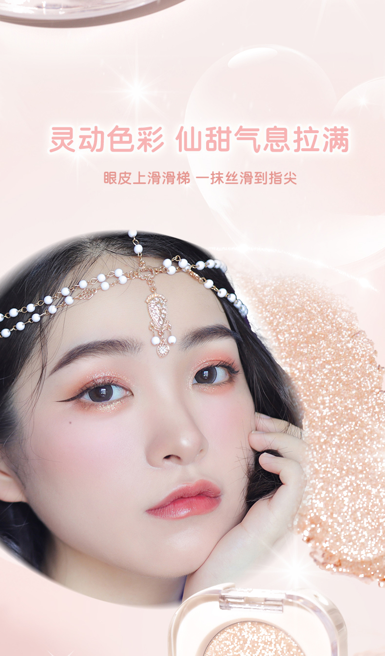 NOVO Monochrome Glitter Eyeshadow Shiny Diamond Eye Shadow Palette ...