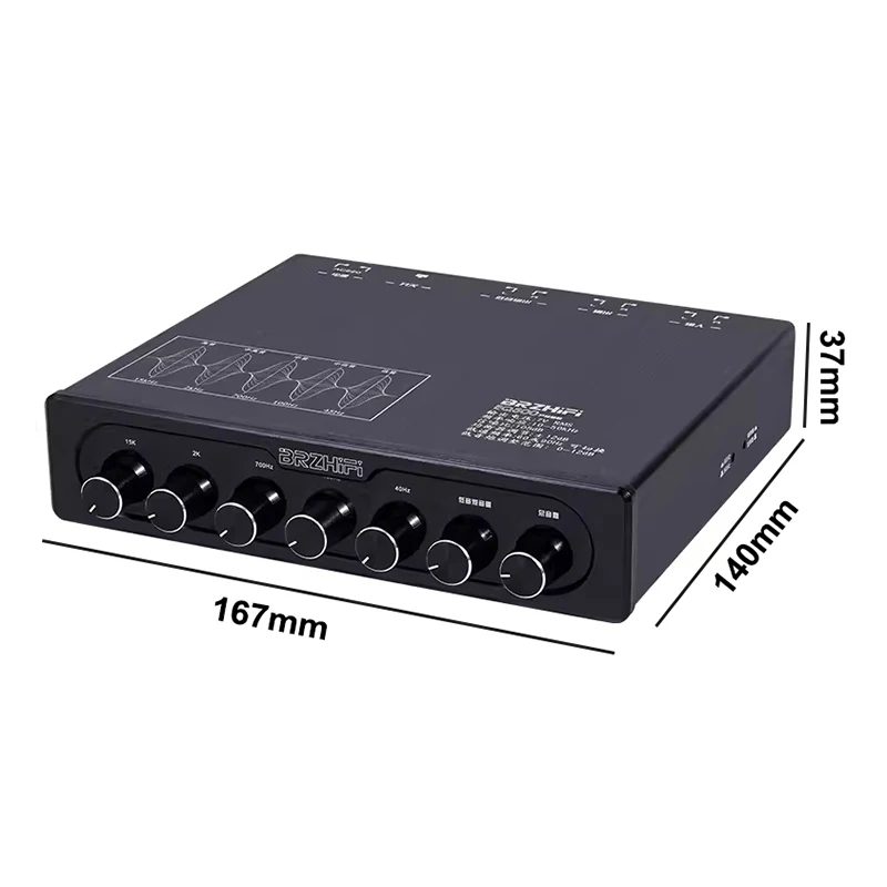 ⭐Hifi Five Tone Balanced Preamplifier Mixer Use JRC5532DD Opamp Chip 5 ...