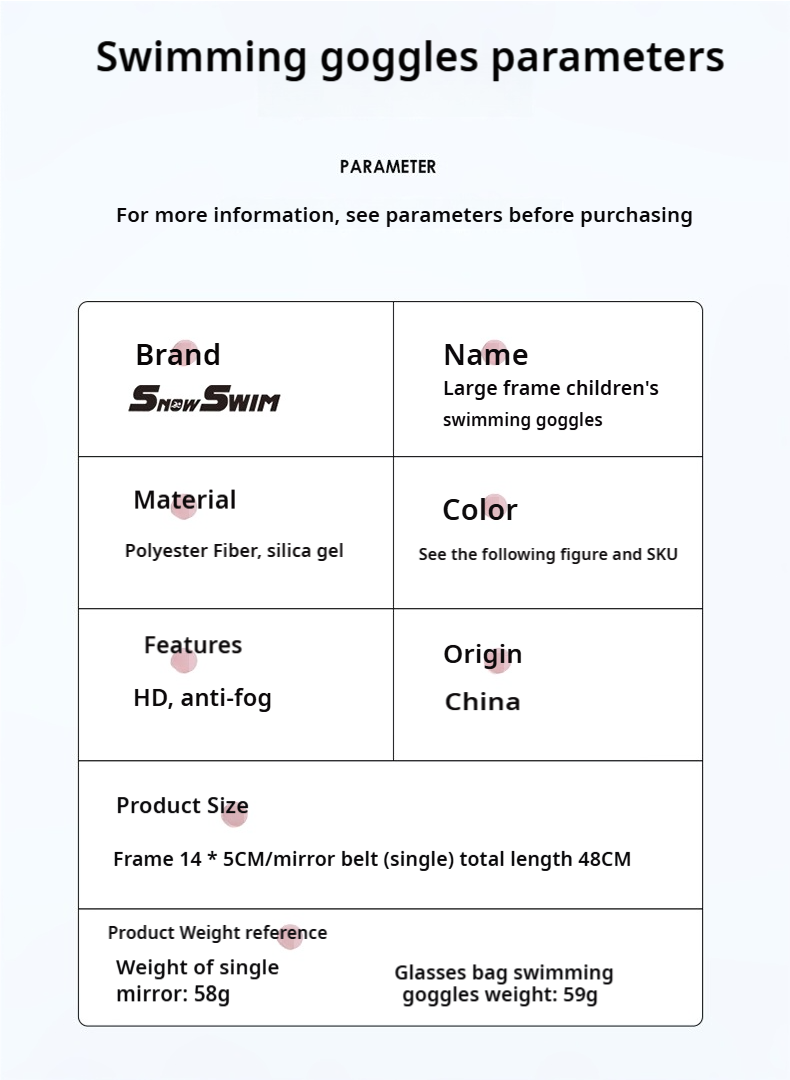 Children In bags swimming goggles girl boy swimming gear goggles ...