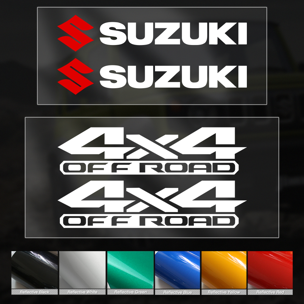 2pcs Reflective Vinyl Decals Car Sticker For Suzuki Jimny 2007-2021 ...