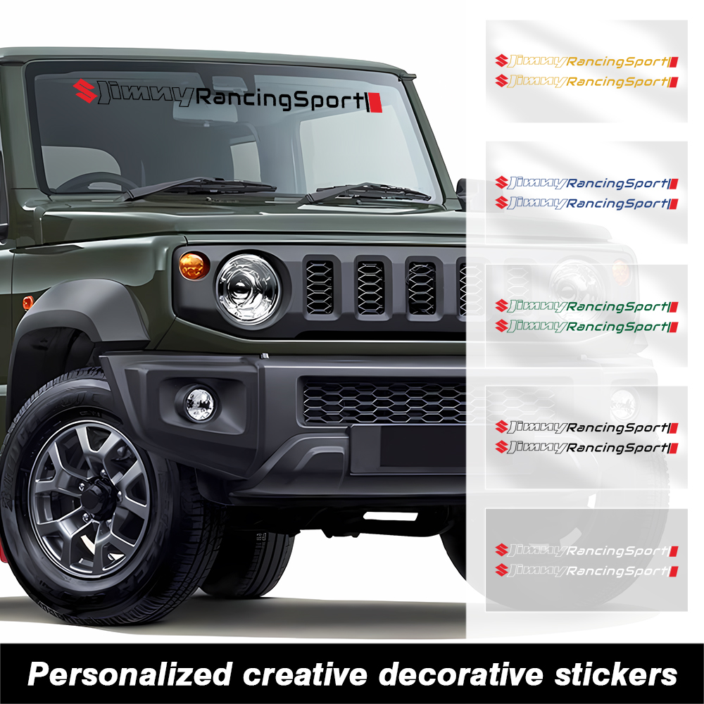 2pcs Reflective Vinyl Decals Jimny Racing Sport Car Sticker For Suzuki ...