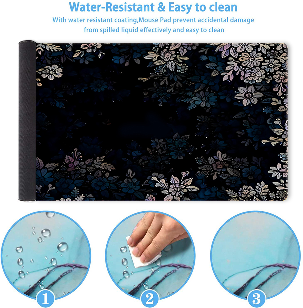 Japanese Wisteria Aesthetic Mousepad Gaming Mouse Pad Desk Protector ...