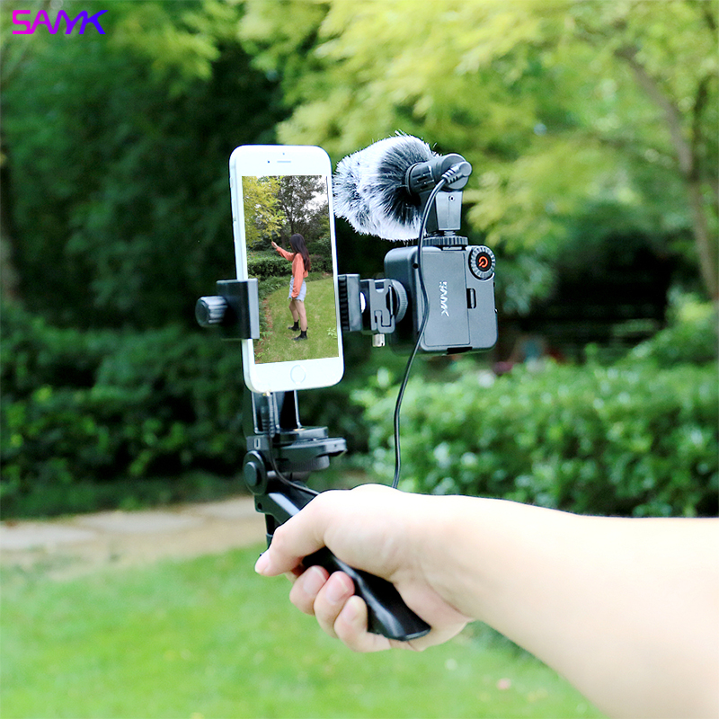 【Upgrade】SANYK Mobile Phone Stabilizer Bracket Vlogging Video ...