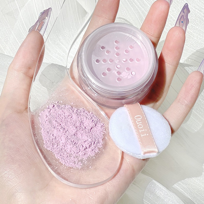 Bangbang powder blusher powder is delicate, clear, blue, purple ...