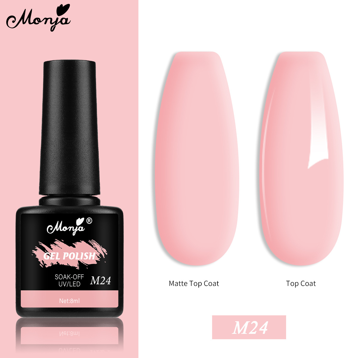 Monja 30 color Gel Nail Polish solid purple semi permanent varnish UV ...