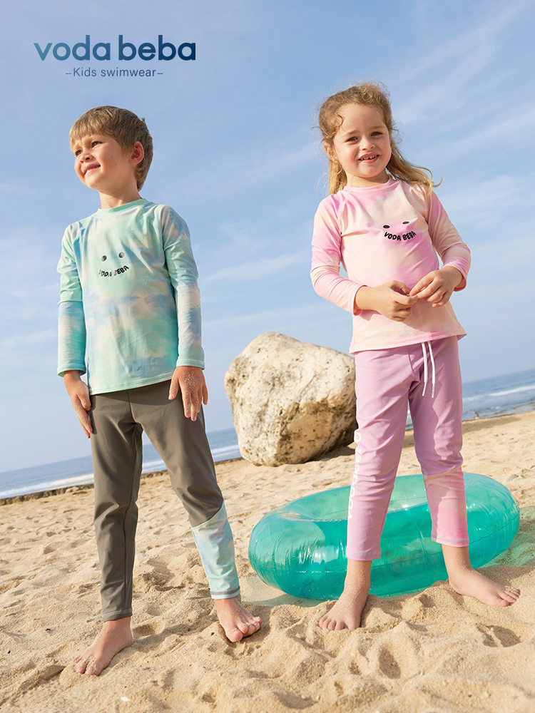 Voda Beba Children's Swimsuit UPF 50 Sun Protection Suit (2 Pcs) | Shopee Malaysia