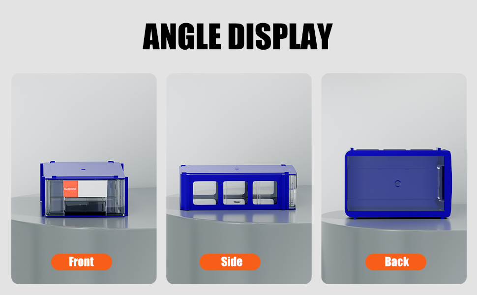 LEADLOONG 8/16pcs F0 Plastic Mini Stackable Small Tool Storage Bin ...