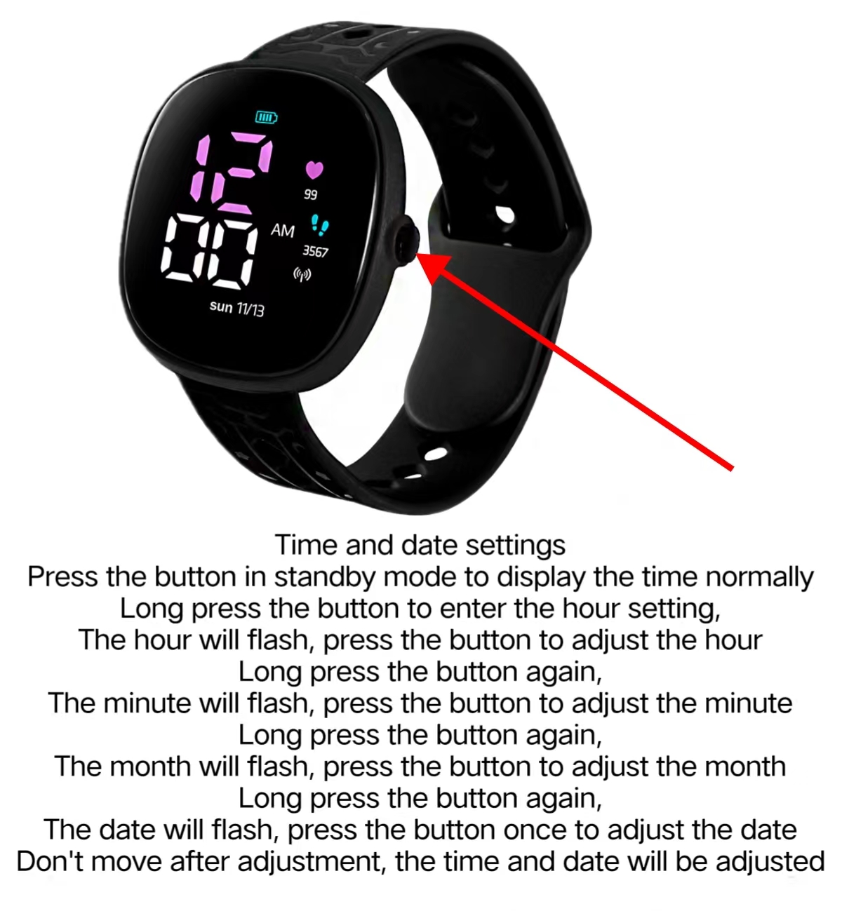 LED Watch Fashion Digital Watch Creative Versatile Male and Female ...