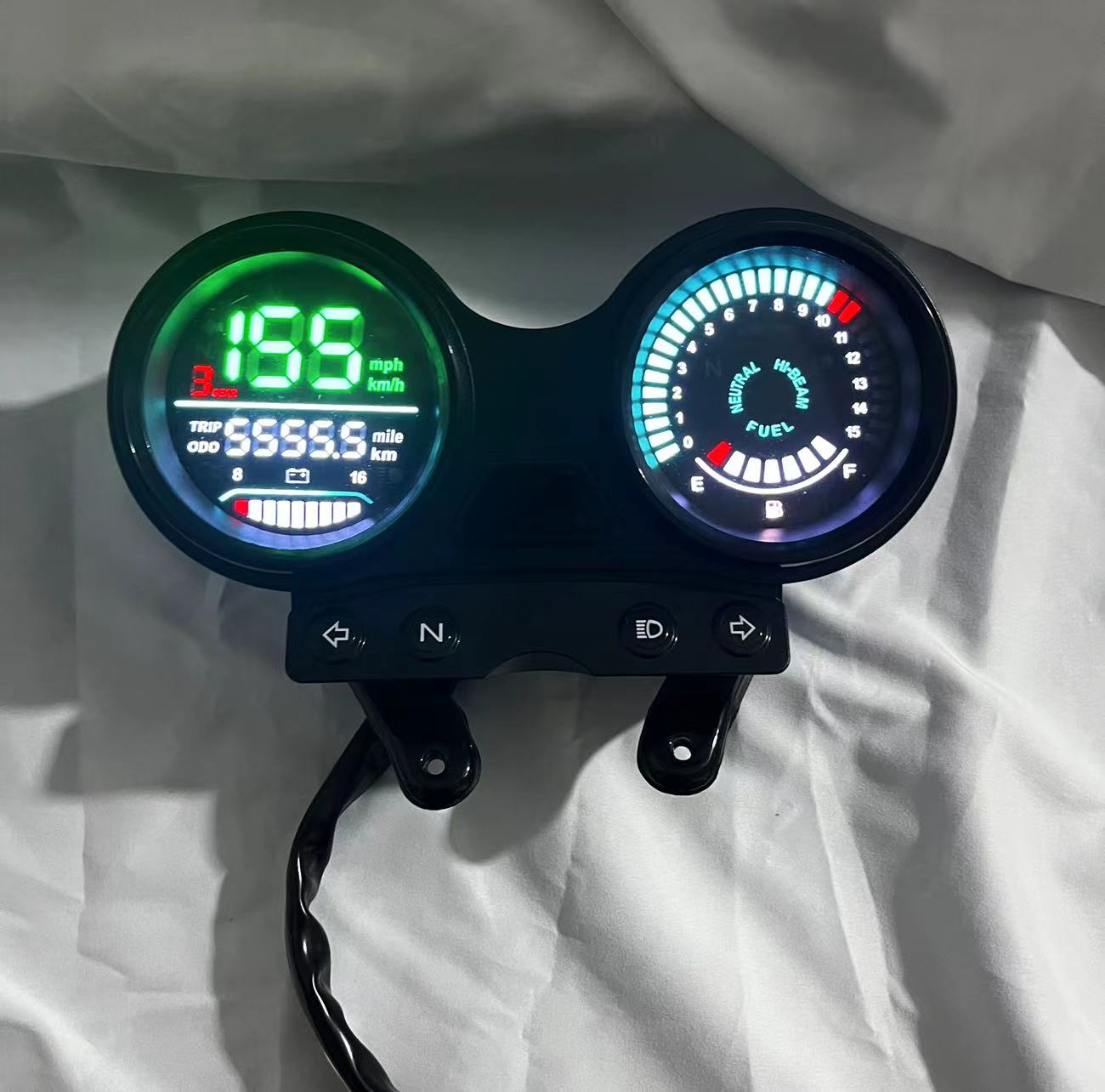 For YAMAHA RXZ Catalyzer Catal 5pv mili YBR125 YBR 125 Digital Meter ...