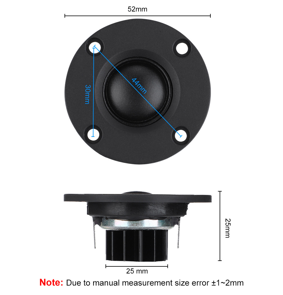 AIYIMA 2Pcs 2 Inch 6 Ohm 30W Audio Portable Speakers ABS Altavoz ...