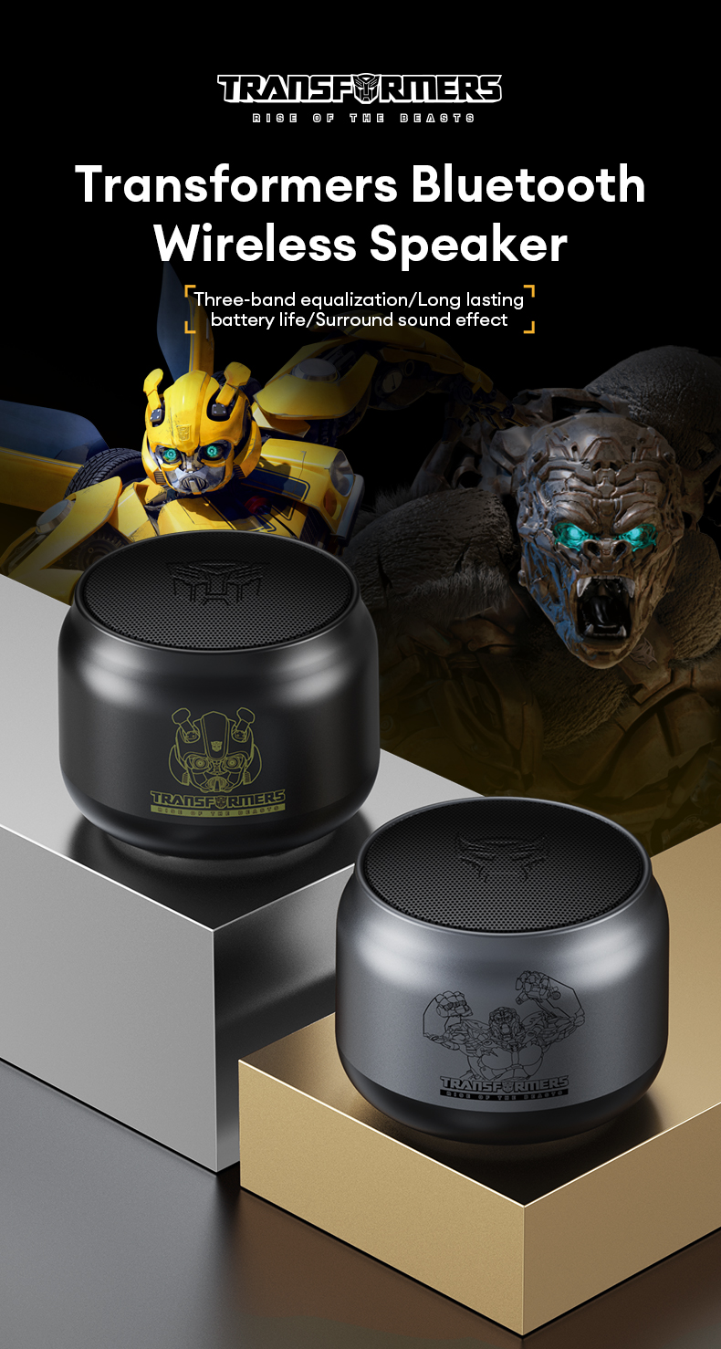 Transformers TF-Y01 Wireless Bluetooth Speaker HD Surround Sound Quality Lightweight Portable ...