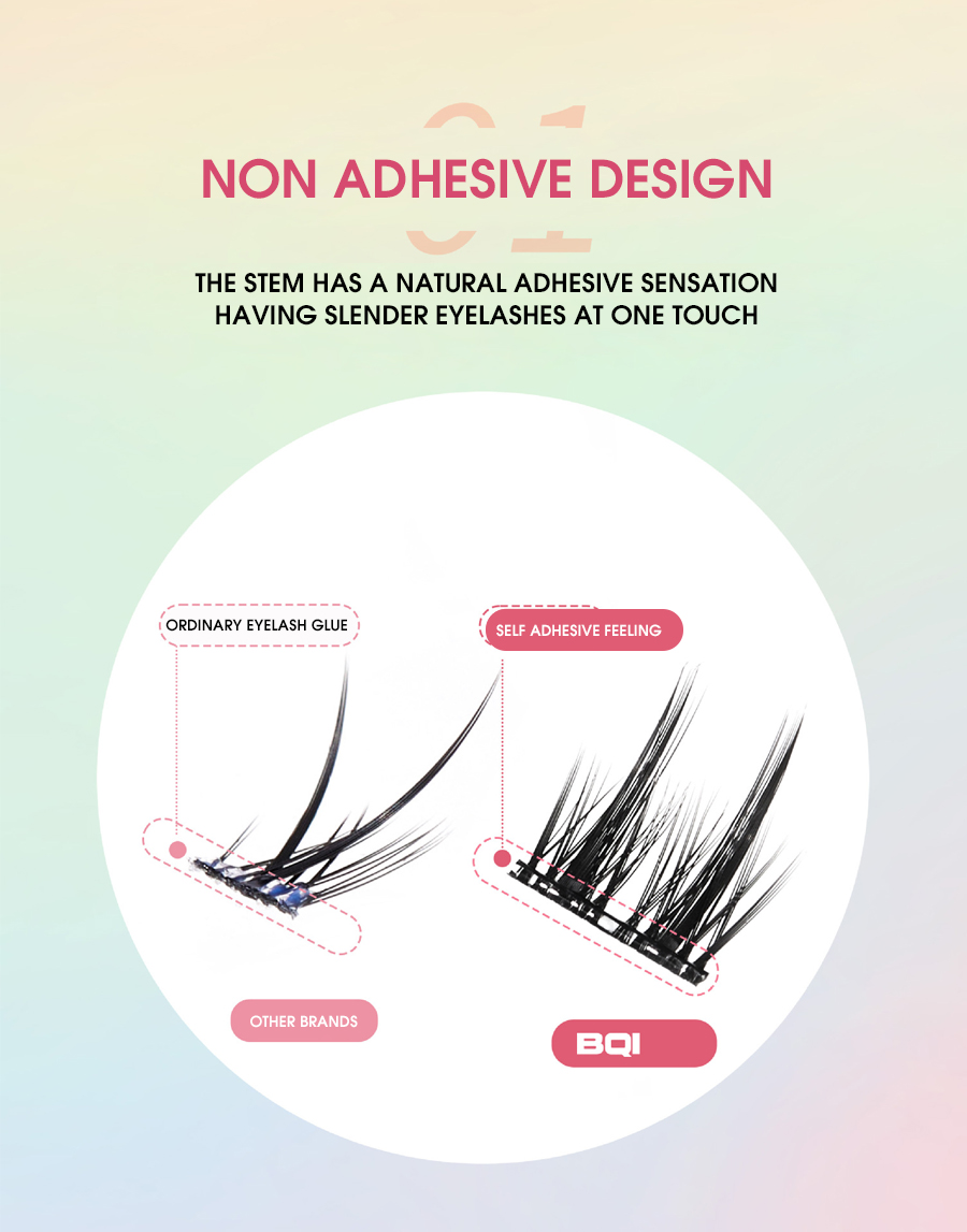 Purely Desire Cat Elf No Glue Self Adhesive False Eyelashes Thick ...