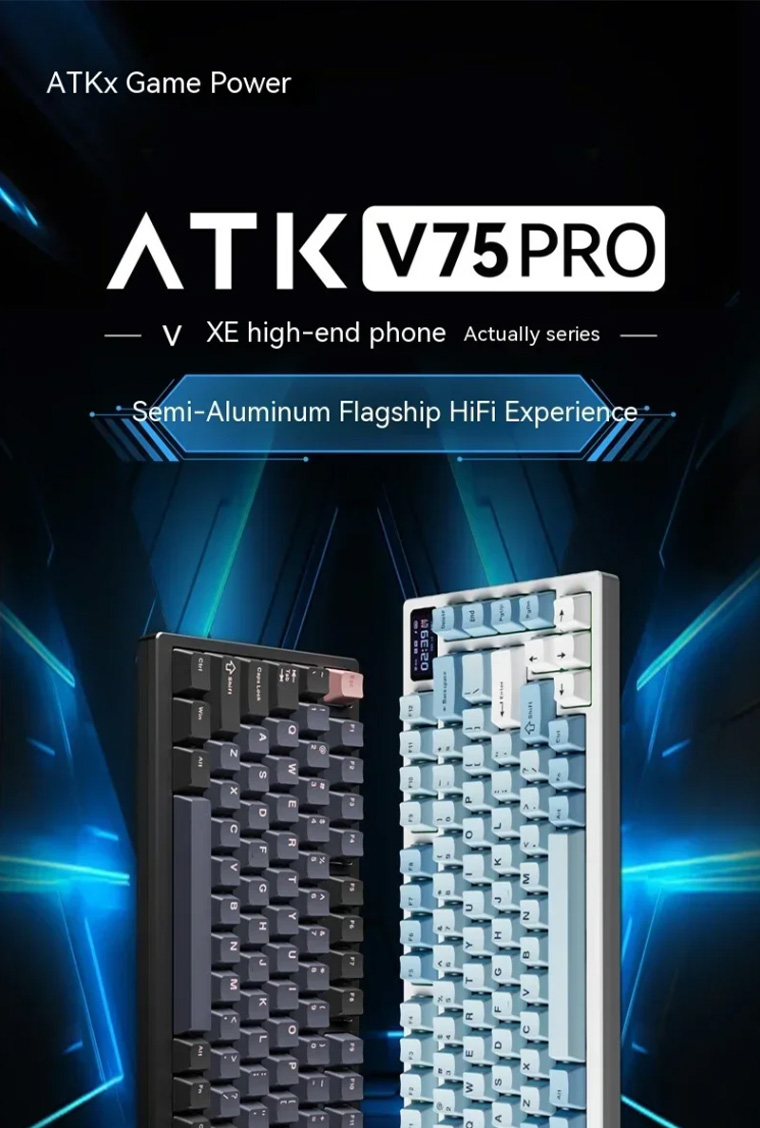 ATK VXE V75PRO Wireless Three Mode Customized Keyboard Full Key Hot ...