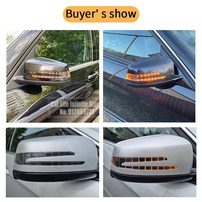 Car Door Rear View Mirror Turn Signal Light Indicator Blinker Lamp LED ...