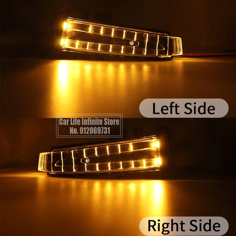 Car Door Rear View Mirror Turn Signal Light Indicator Blinker Lamp LED ...