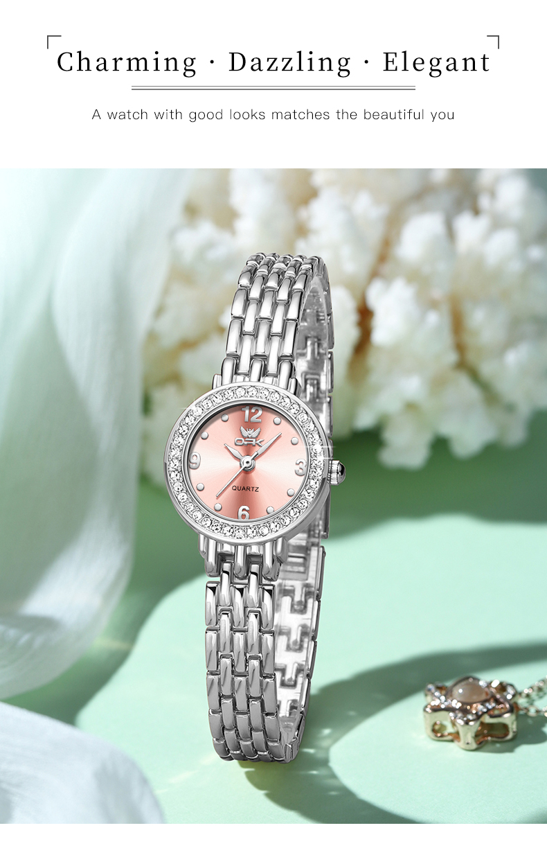 OPK Jam Tangan Perempuan Original Waterproof Quartz Stainless Steel ...