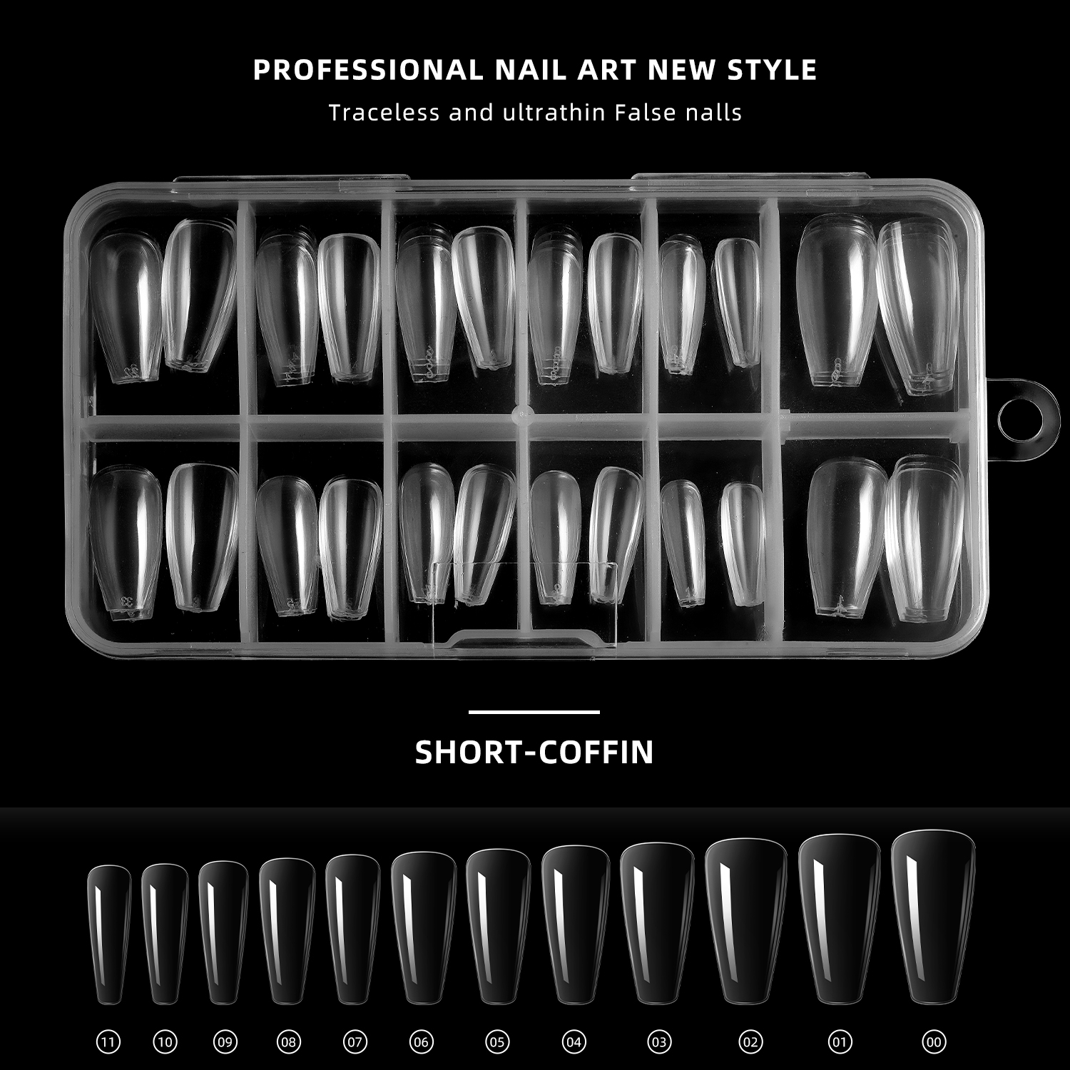 120pcs Reusable Nail Forms For Acrylic Nails Clear Fake Nail Art Molds ...