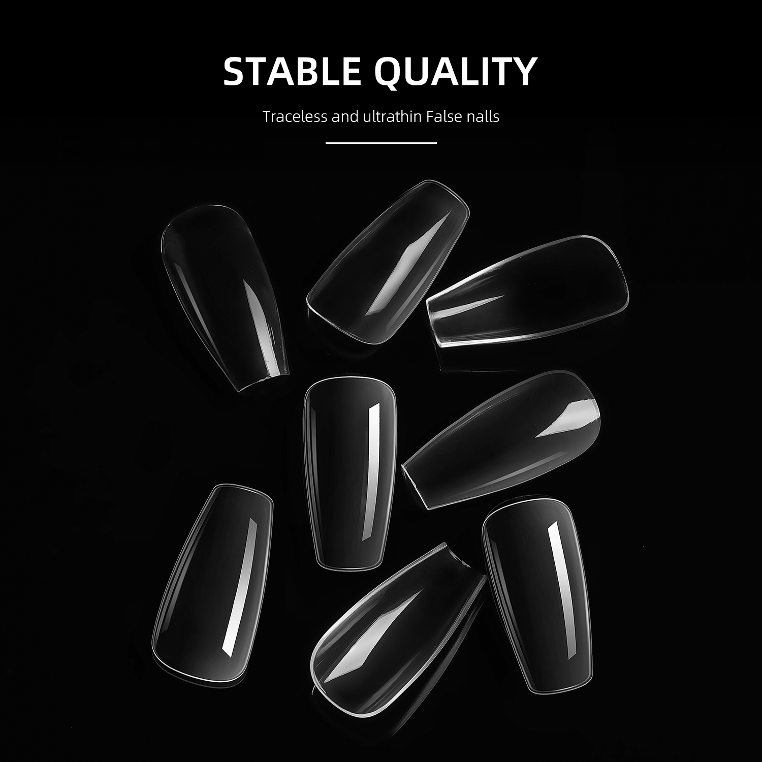 120pcs Reusable Nail Forms For Acrylic Nails Clear Fake Nail Art Molds ...