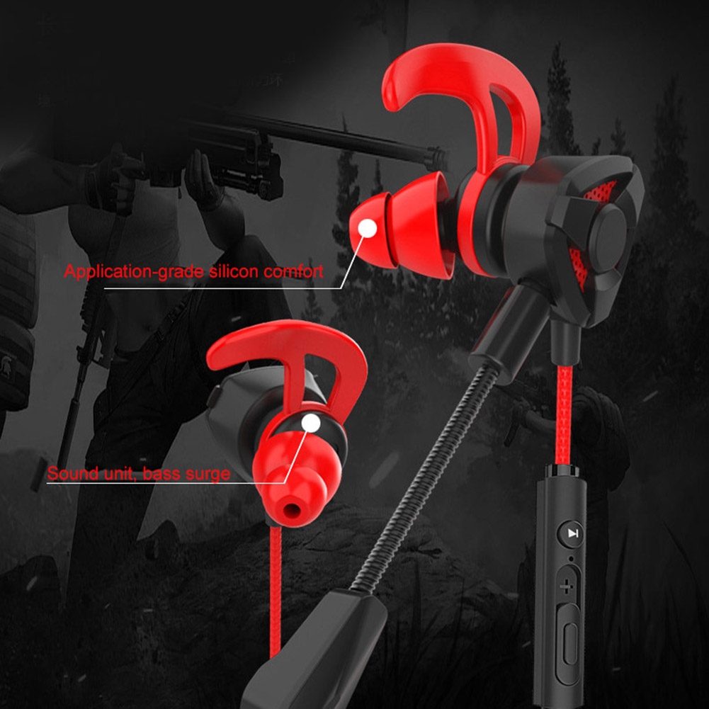 G21 Plug-In Microphone Eating Chicken Mobile Game Gaming Headset (with ...