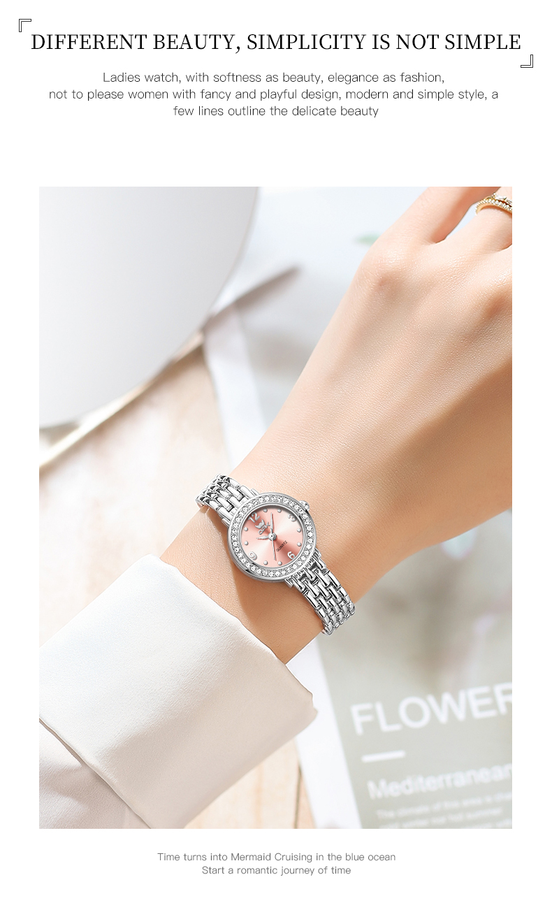 OPK Jam Tangan Perempuan Original Waterproof Quartz Stainless Steel ...