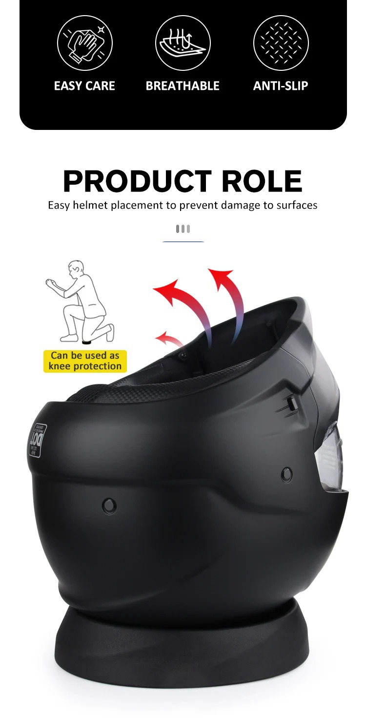 SOMAN Motorcycle Helmet Stand Helmet Service Pad Helmets Support Donut ...