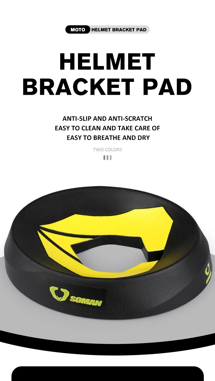 SOMAN Motorcycle Helmet Stand Helmet Service Pad Helmets Support Donut ...