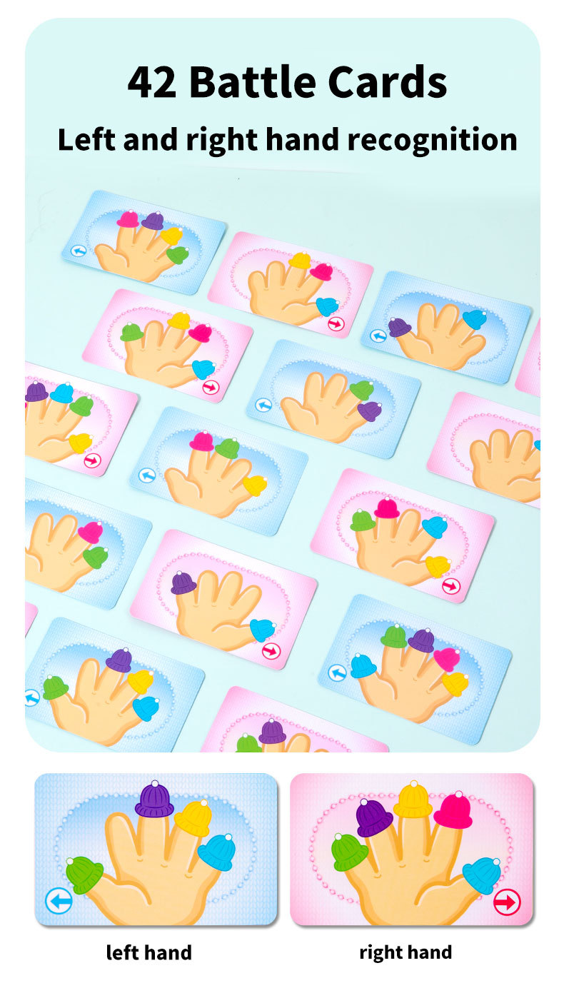 Children Finger Cap Color Matching & Color Sorting Montessori Game ...