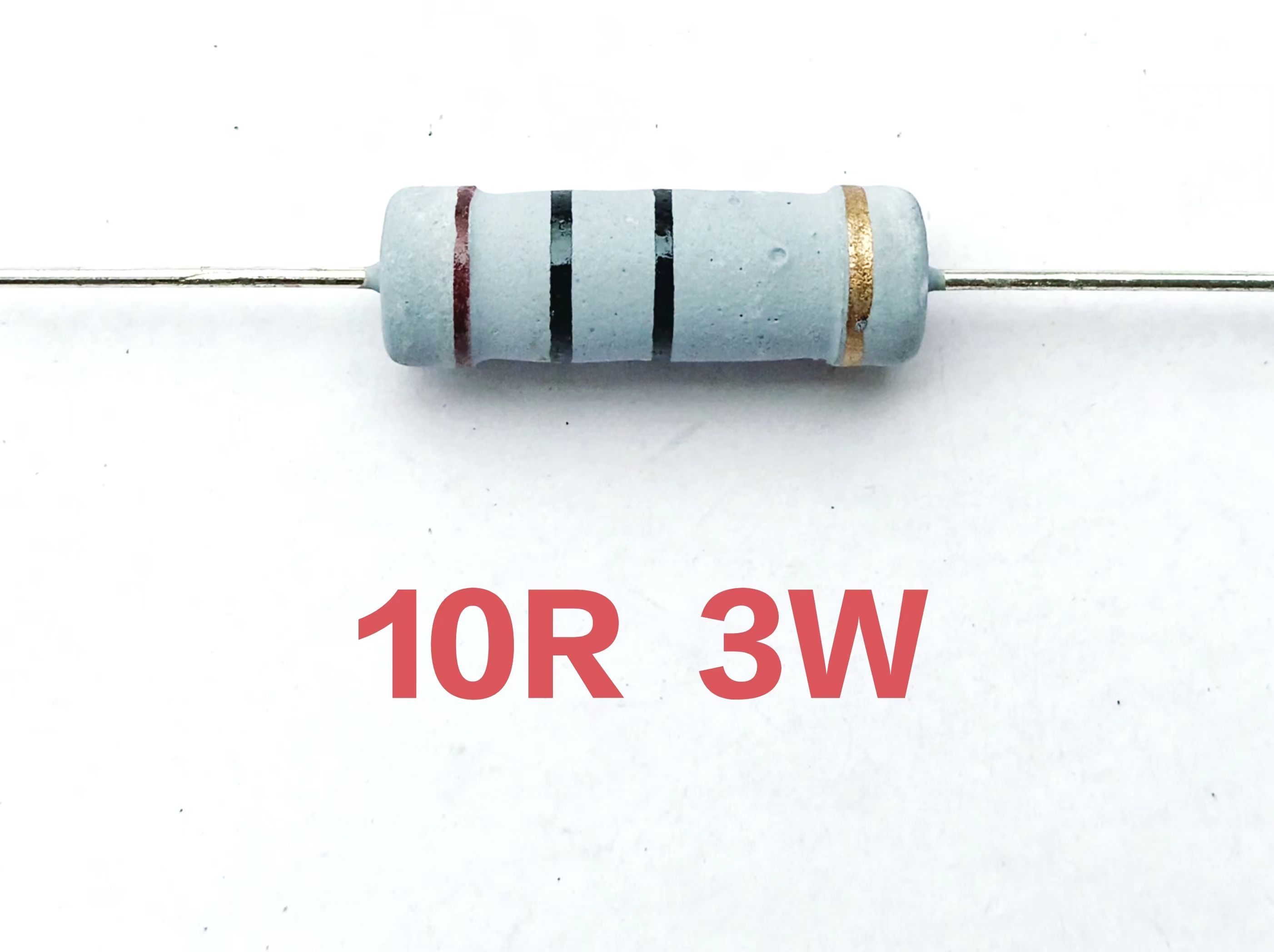 Ready Stock 3W Metal Oxidation Film Resistor (MO) Resistor Value 0.1 ...