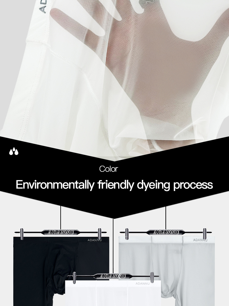 Long style Ice Silk Transparent ultrathin Men's Boxershorts Underwear ...