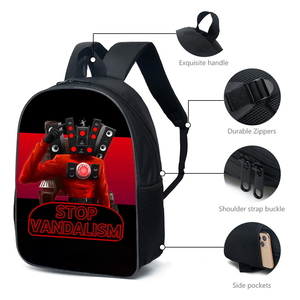 Sprunki Kids Backpack Primary School Bag 16 Inch Lightweight Waterproof ...